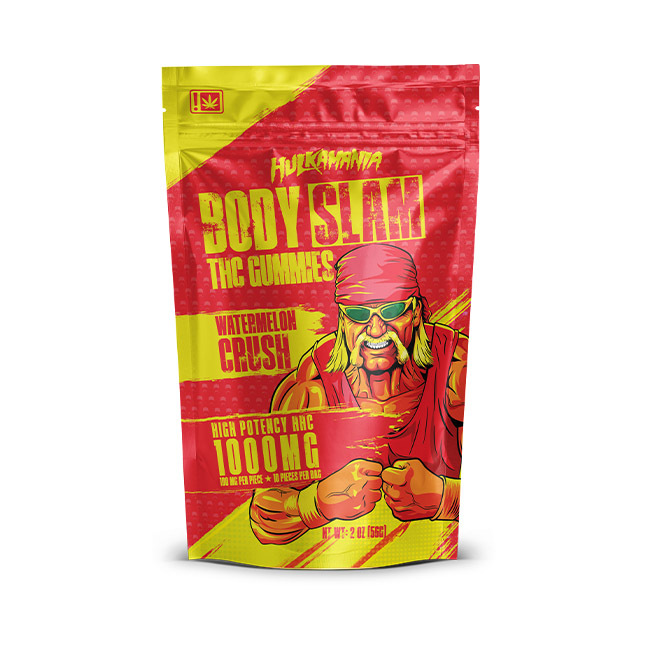 Hulkamania Body Slam THC Gummies - Watermelon Crush [Review] (2025 ...